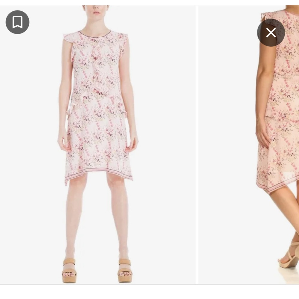 Max Studio London Pink Flutter Dress - Gem